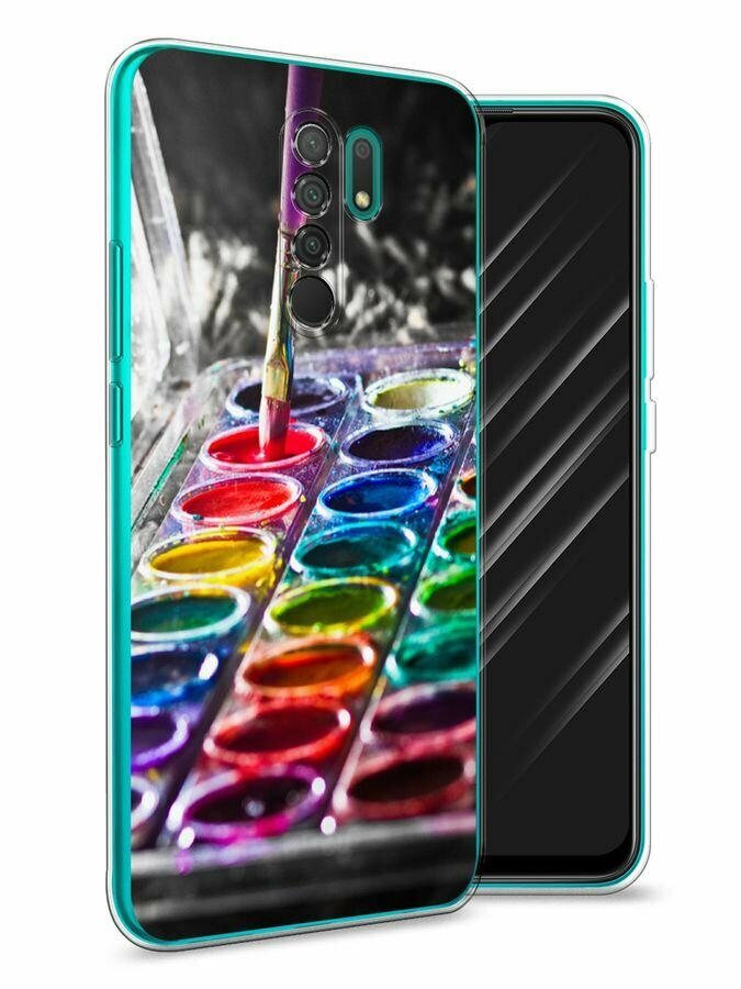 Чехол на Xiaomi Redmi 9 / Сяоми Редми 9 с принтом "Палитра красок"