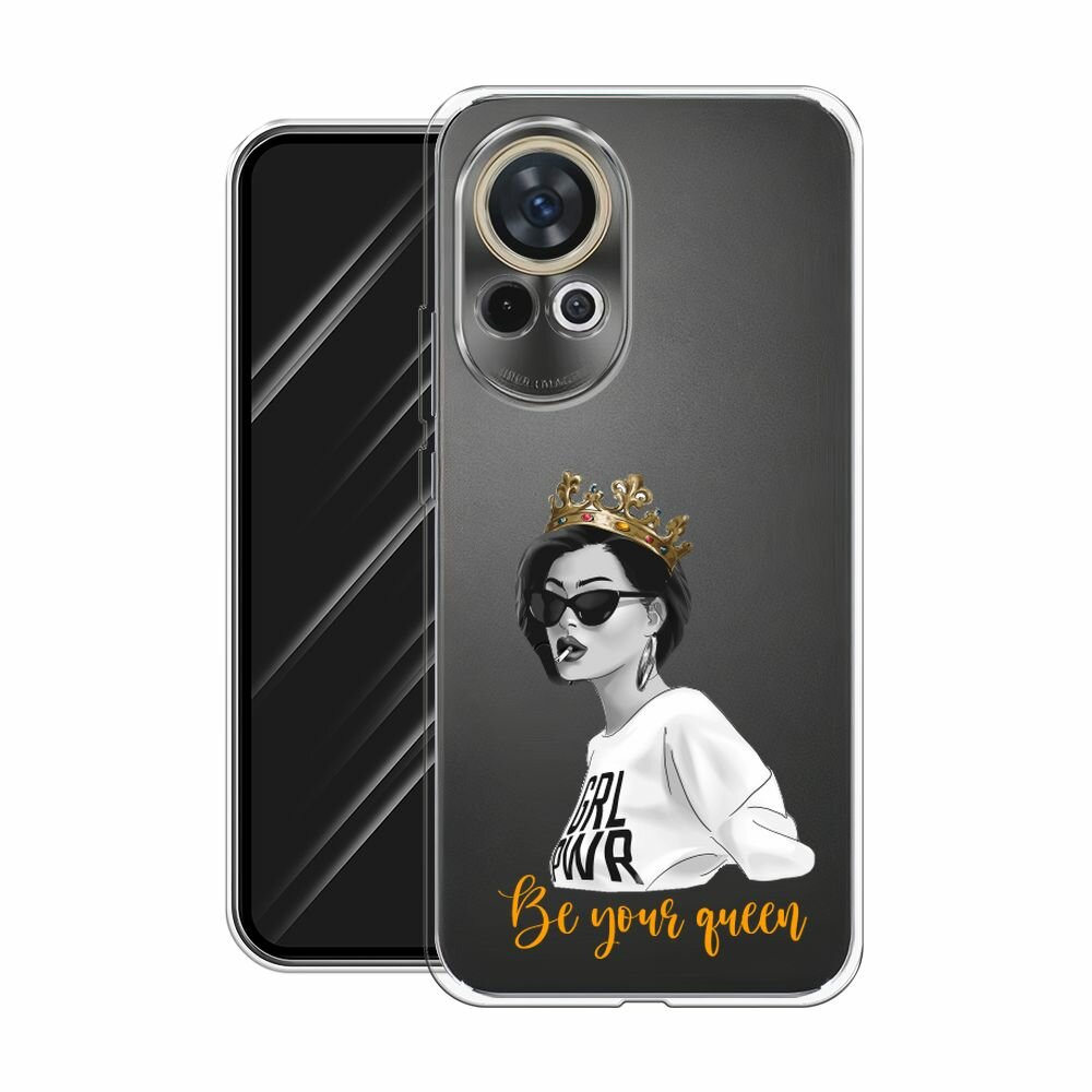 Чехол на Huawei Nova 12/Nova13 / Хуавей Нова 12/Нова 13 с принтом Be your Queen, прозрачный — фото 1