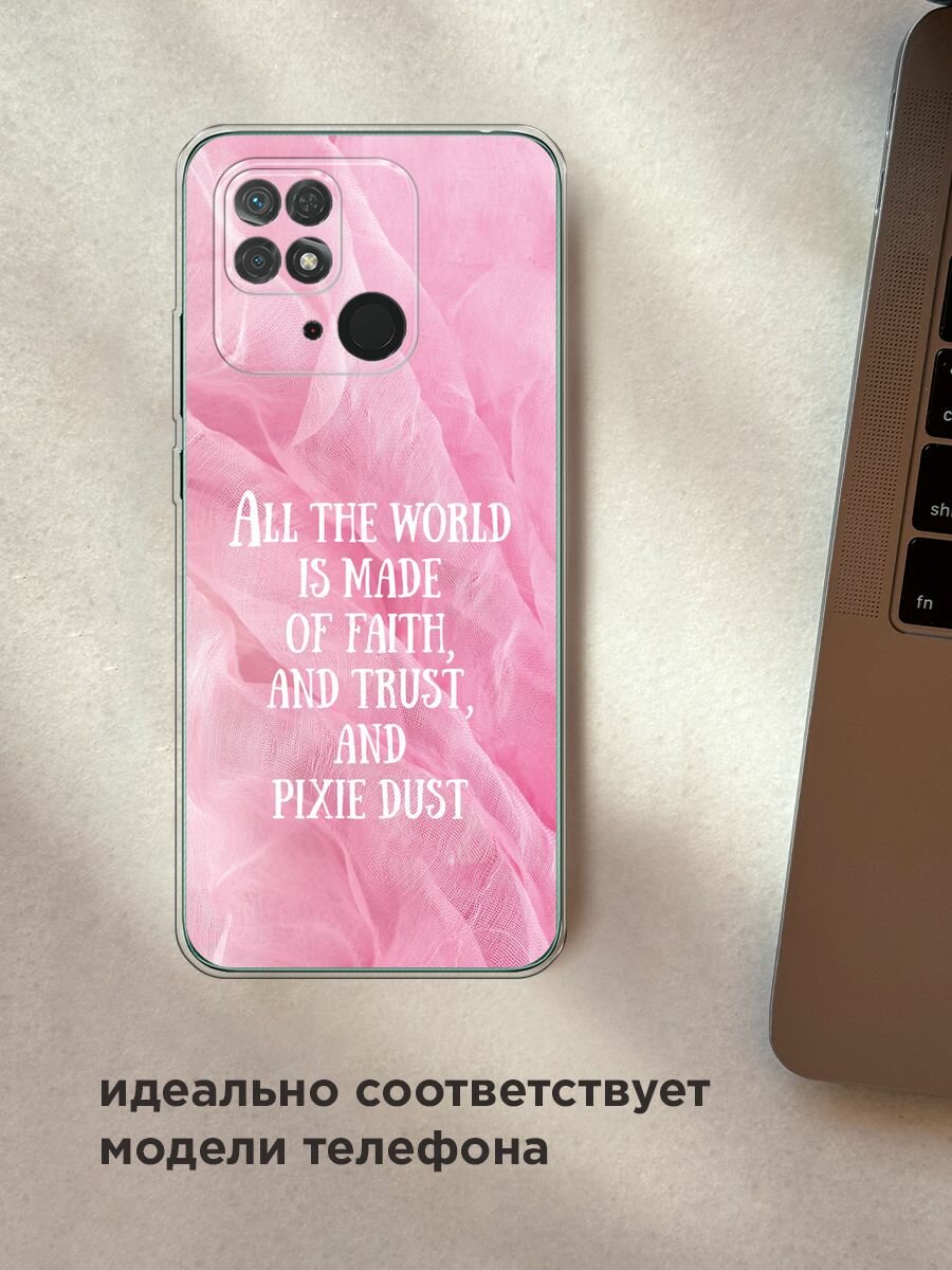 Чехол на Xiaomi Redmi 10C / Сяоми Редми 10C с принтом "Pixie dust - 8 марта" — фото 1