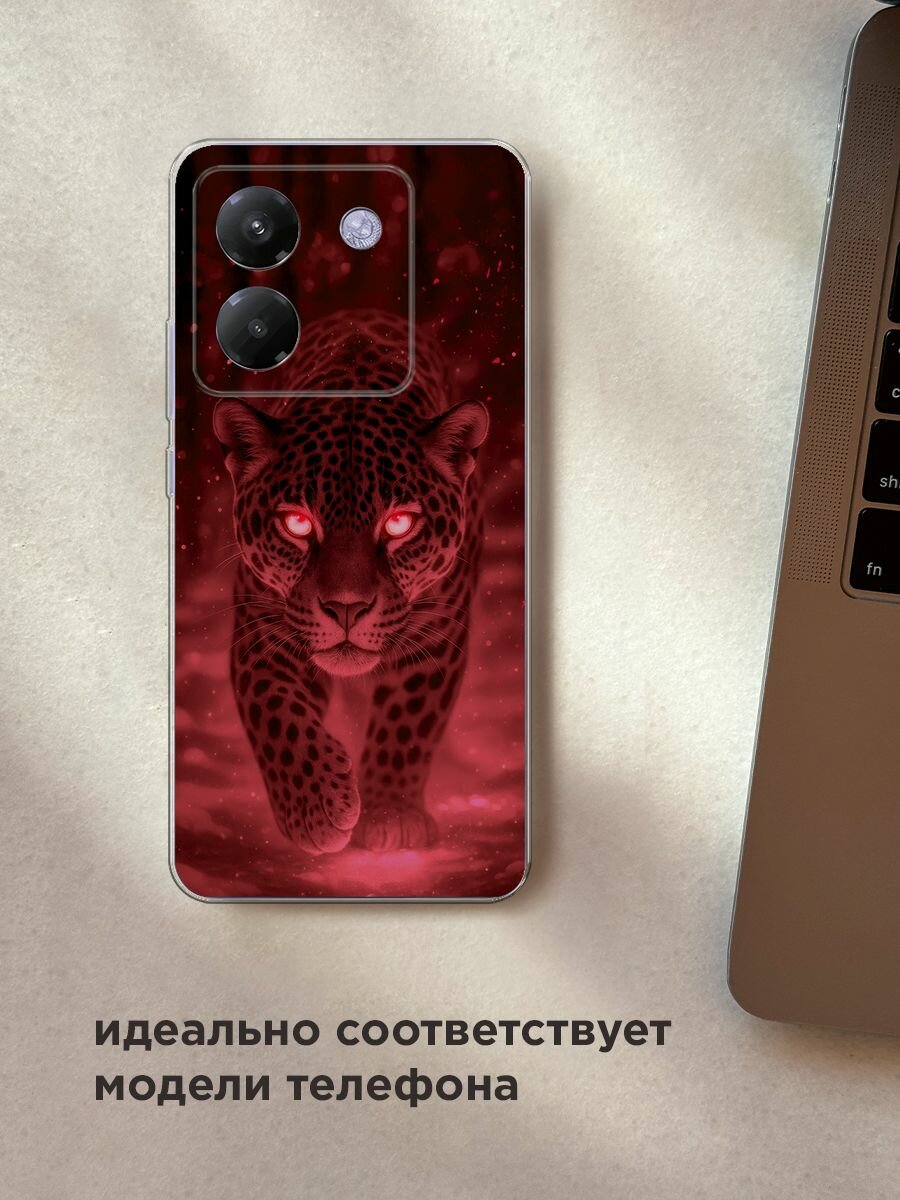 Чехол на Poco M7 Pro / Поко М7 Про с принтом "Магический леопард" — фото 1