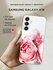 Чехол на Samsung Galaxy A16 / Самсунг А16 с принтом "Пионы на белом"