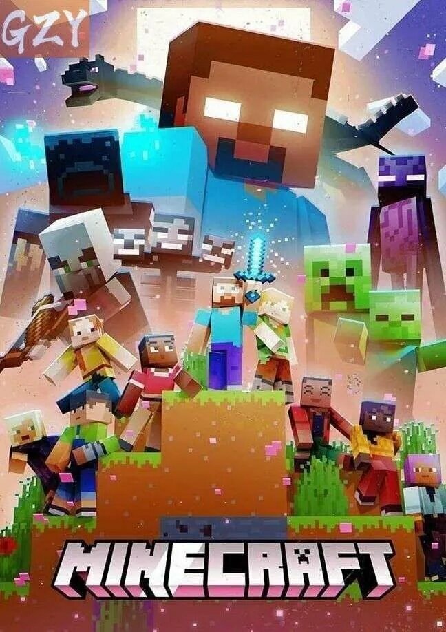 Diamond Mosaic "Lego-Maincraft" 30x40см Diamond Emelcodery/Picture Pired с подарком/украшением