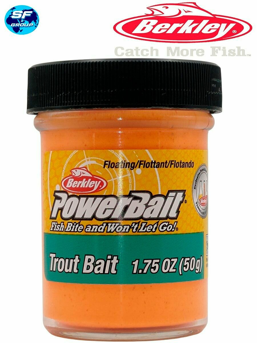 Паста Berkley PowerBait Trout Bait Fl. Orange 50g