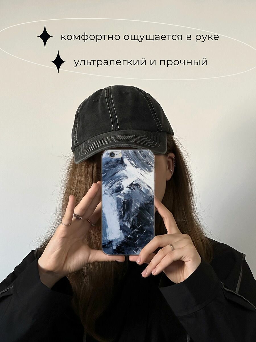 Чехол на Apple iPhone 6 / Айфон 6 с принтом "Абстракция живопись" — фото 1