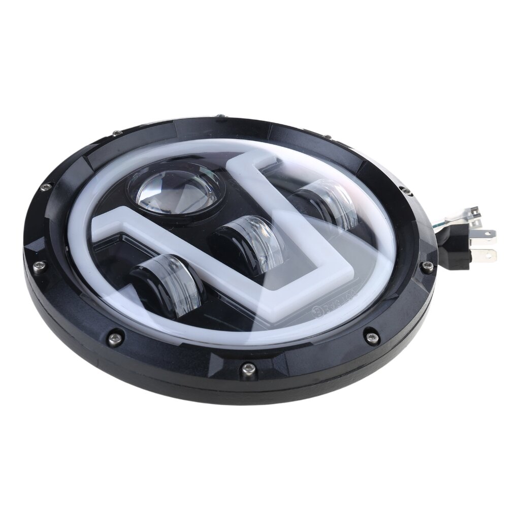 Автомобильные светодиодные фары дальнего света 65 Вт светодиодные фары дальнего/ближнего света DRL янтарного цвета для Wrang