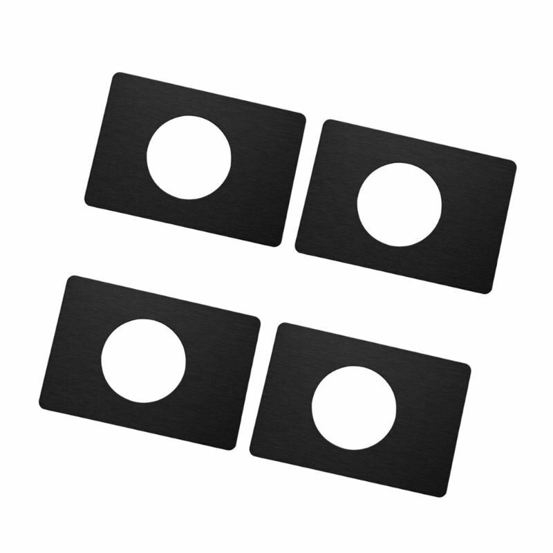 4 сферические пластины для ремонта дверных замков-черный