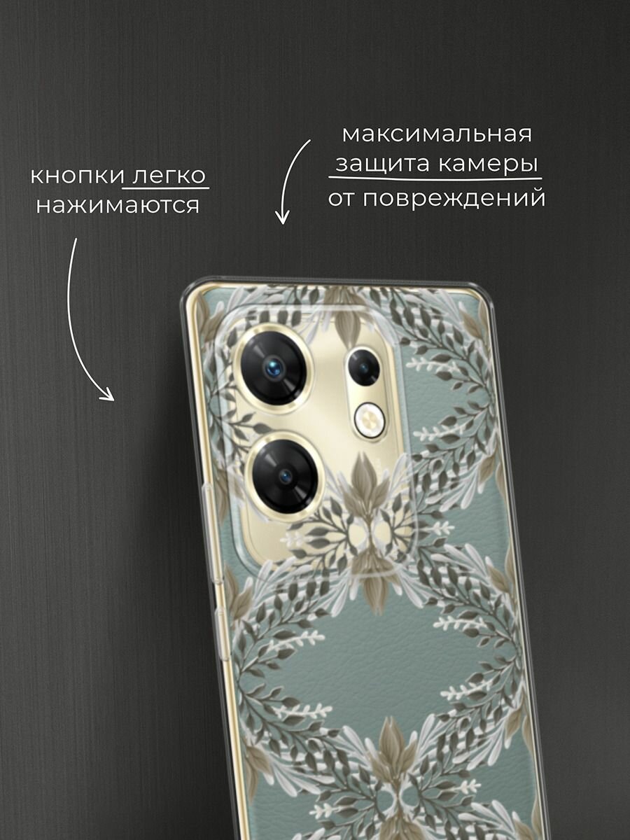 Чехол на Infinix Zero 30 4G / Инфиникс Зеро 30 4G с принтом "Калейдоскоп цветов" — фото 1