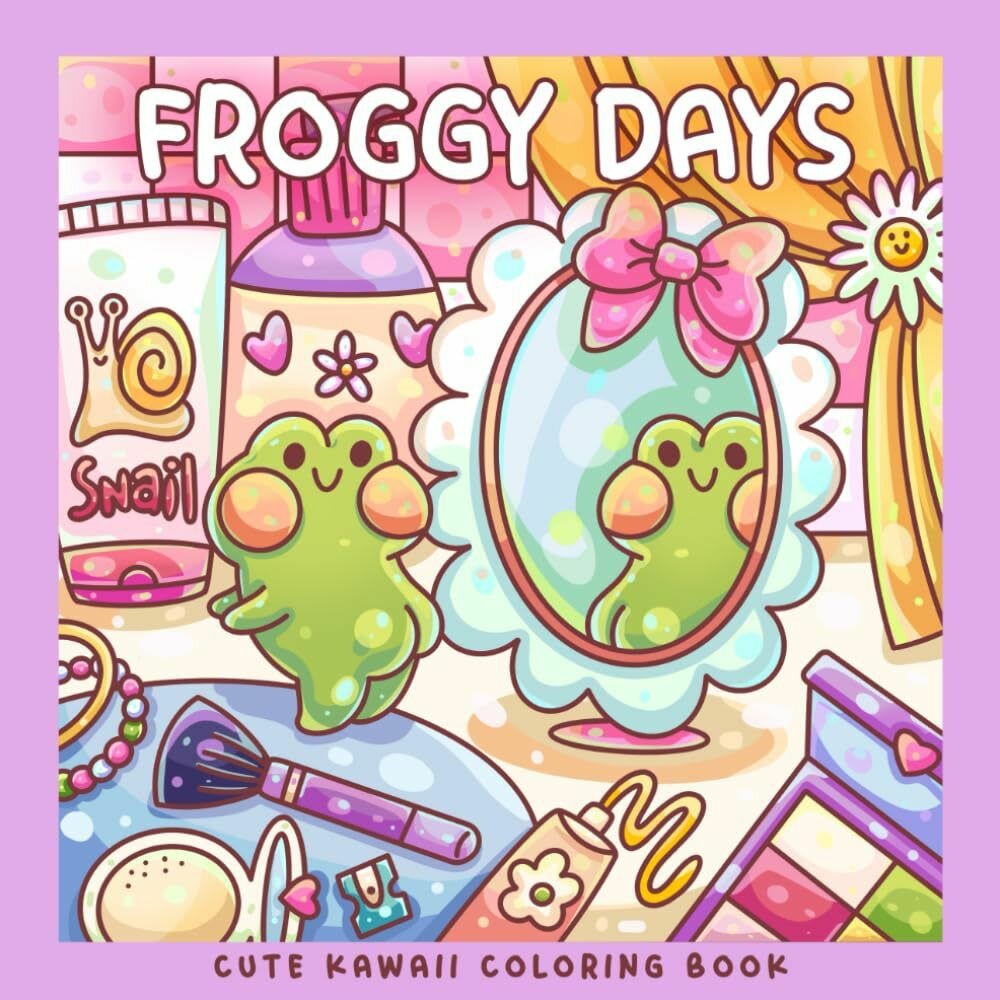 FROGGY DAYS 60 Coloring Book for Adults and Teens