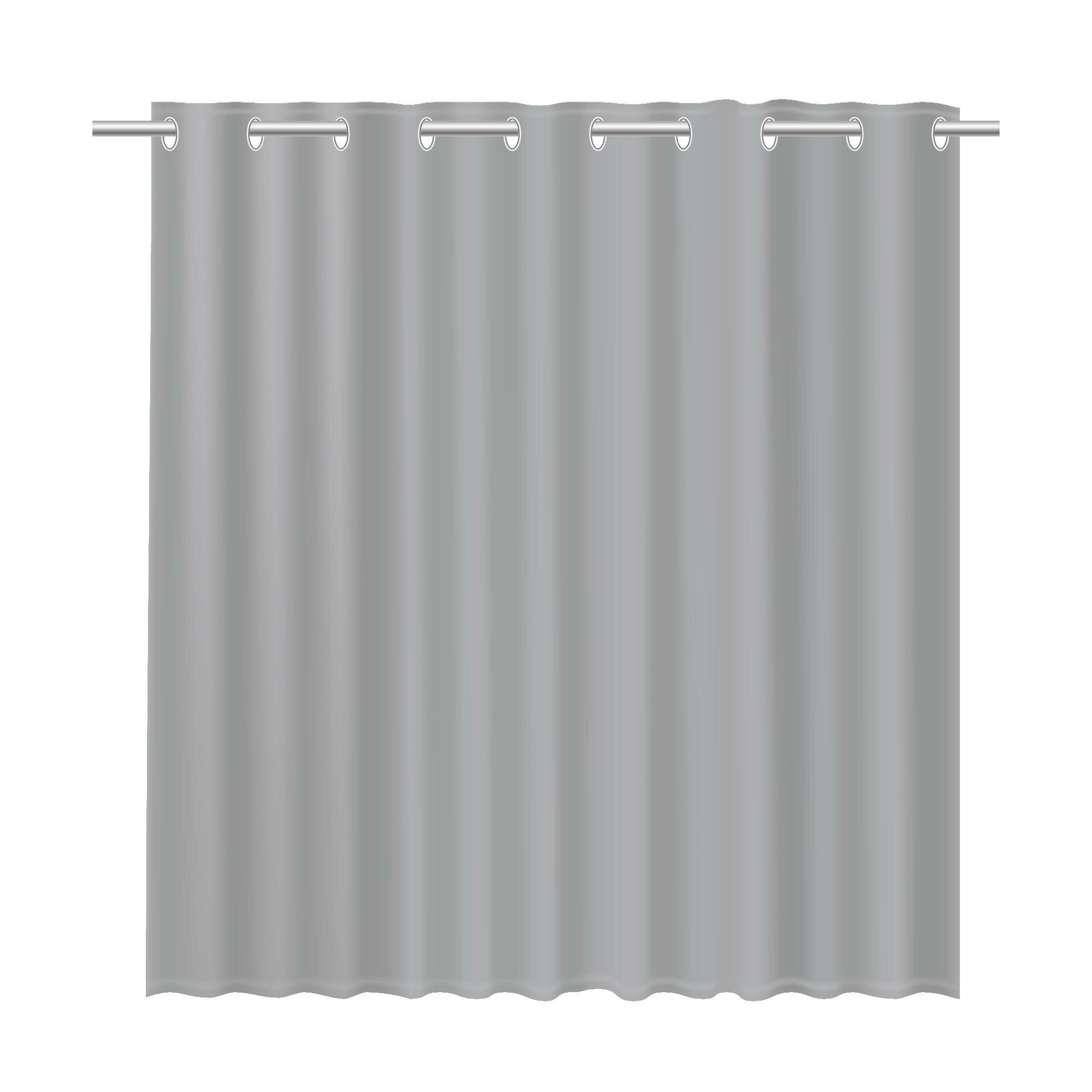 Шторка для ванны Fixsen Linum 180×200 FX-1535K цвет Серый, качество и стильный дизайн