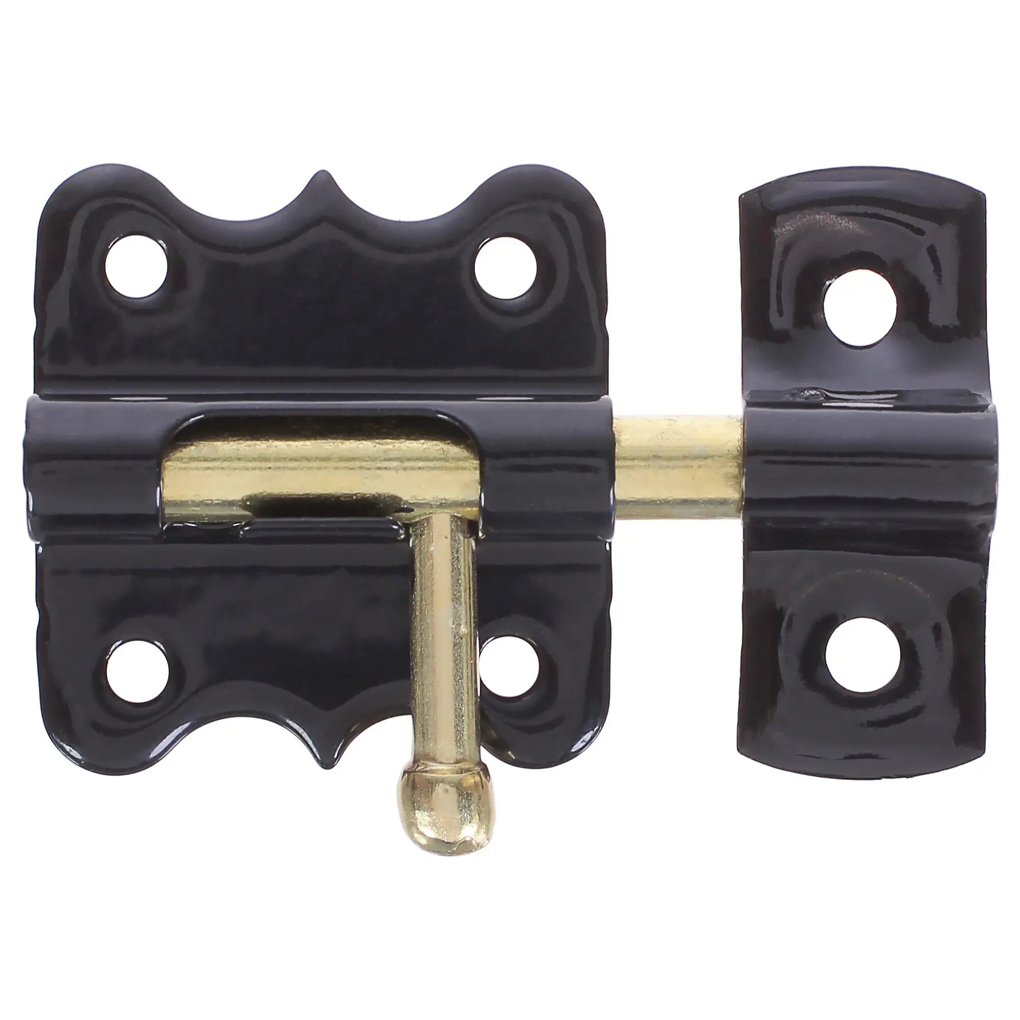 EDS-07-30 BL/B Шпингалет для запирания дверей с креплением, прочный металлический корпус