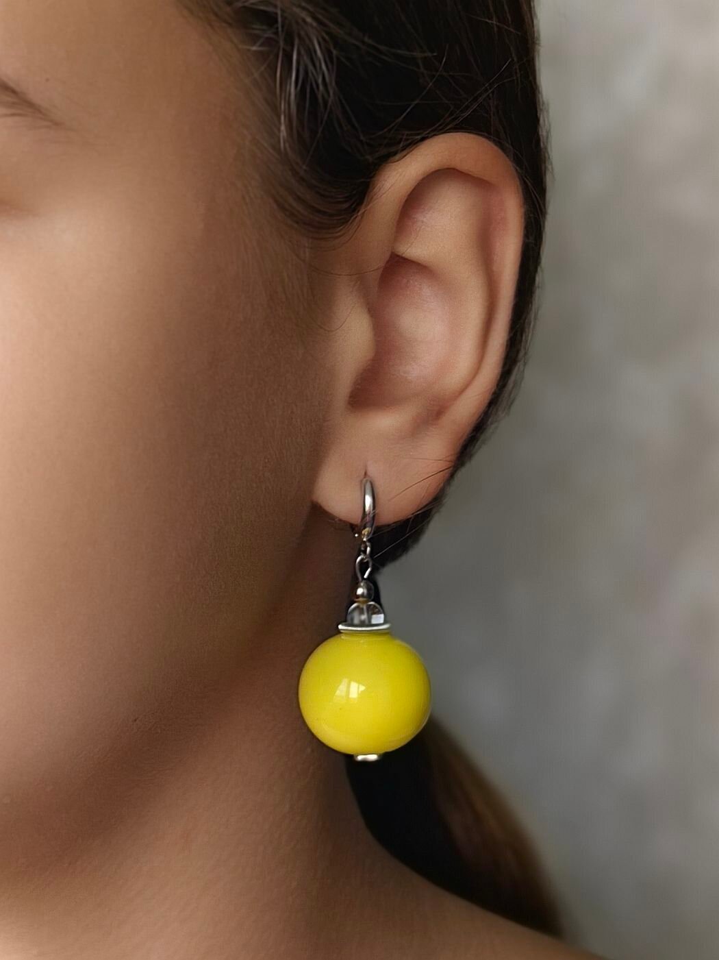 Серьги, стекло