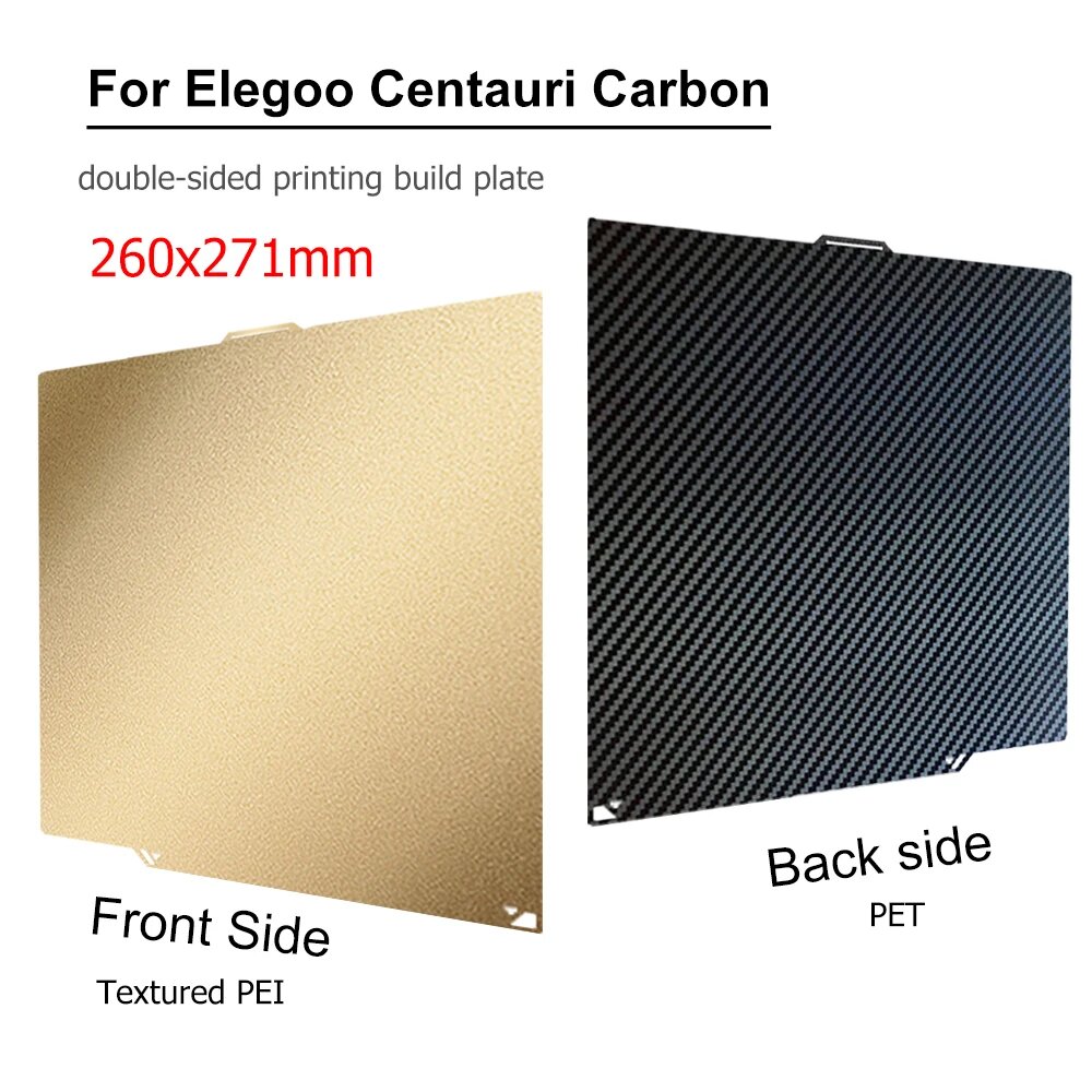 Пластина для Elegoo Centauri Carbon 260x271 мм, PEI/PET