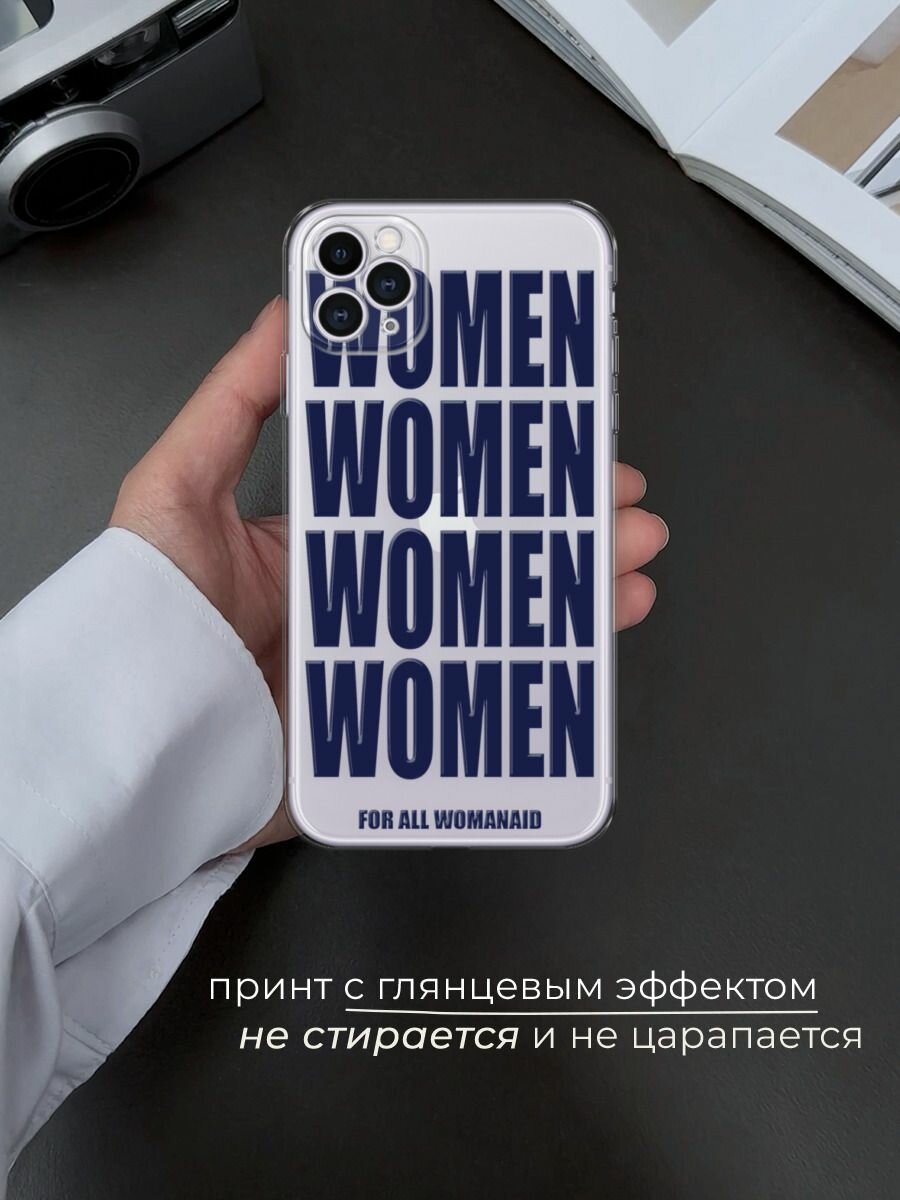 Чехол на Apple iPhone 11 Pro / Айфон 11 Про с принтом Woman blue — фото 1
