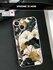 Чехол на Apple iPhone 13 mini / Айфон 13 мини с принтом Золотые цветы