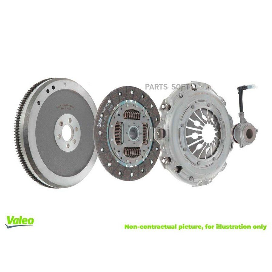 К-кт сцепления с одномассовым маховиком NISSAN QASHQAI 1.5dCi 07> RENAULT MEGANE II/LAGUNA III 1.5dCi 02> от официального дистрибьютора, VALEO, артикул 845077