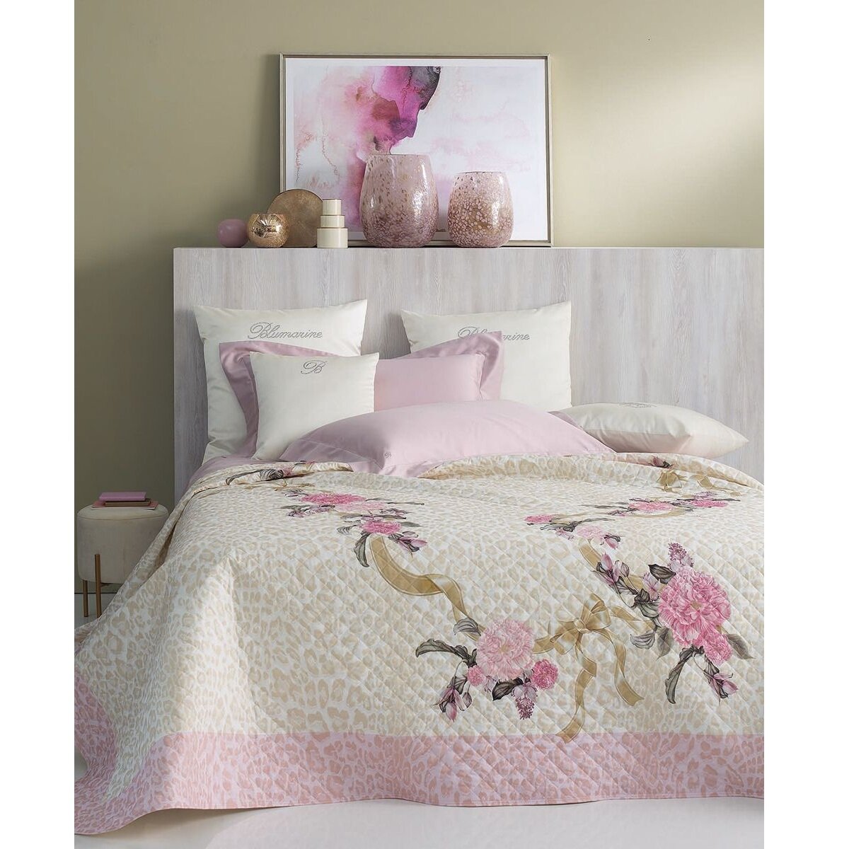 Одеяло-покрывало Blumarine Nastro Cotone Coperta-copriletto corallo BLM/440459