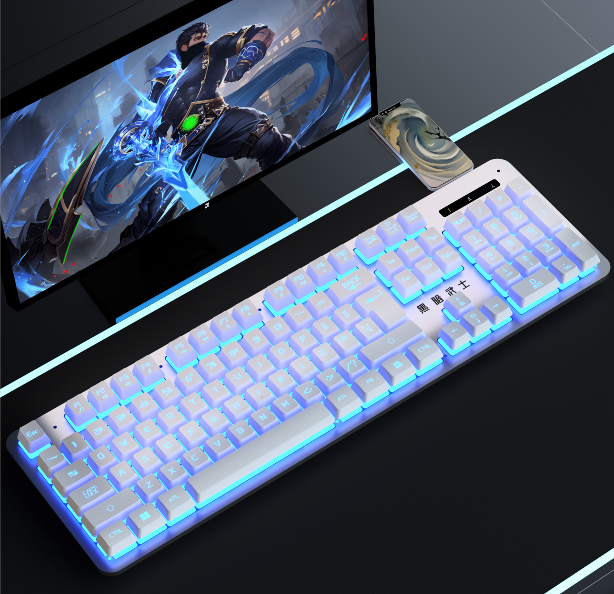 Механическая клавиатура и мышь для игр, настольных компьютеров, ноутбуков, проводные, для офиса, для набора текста, для