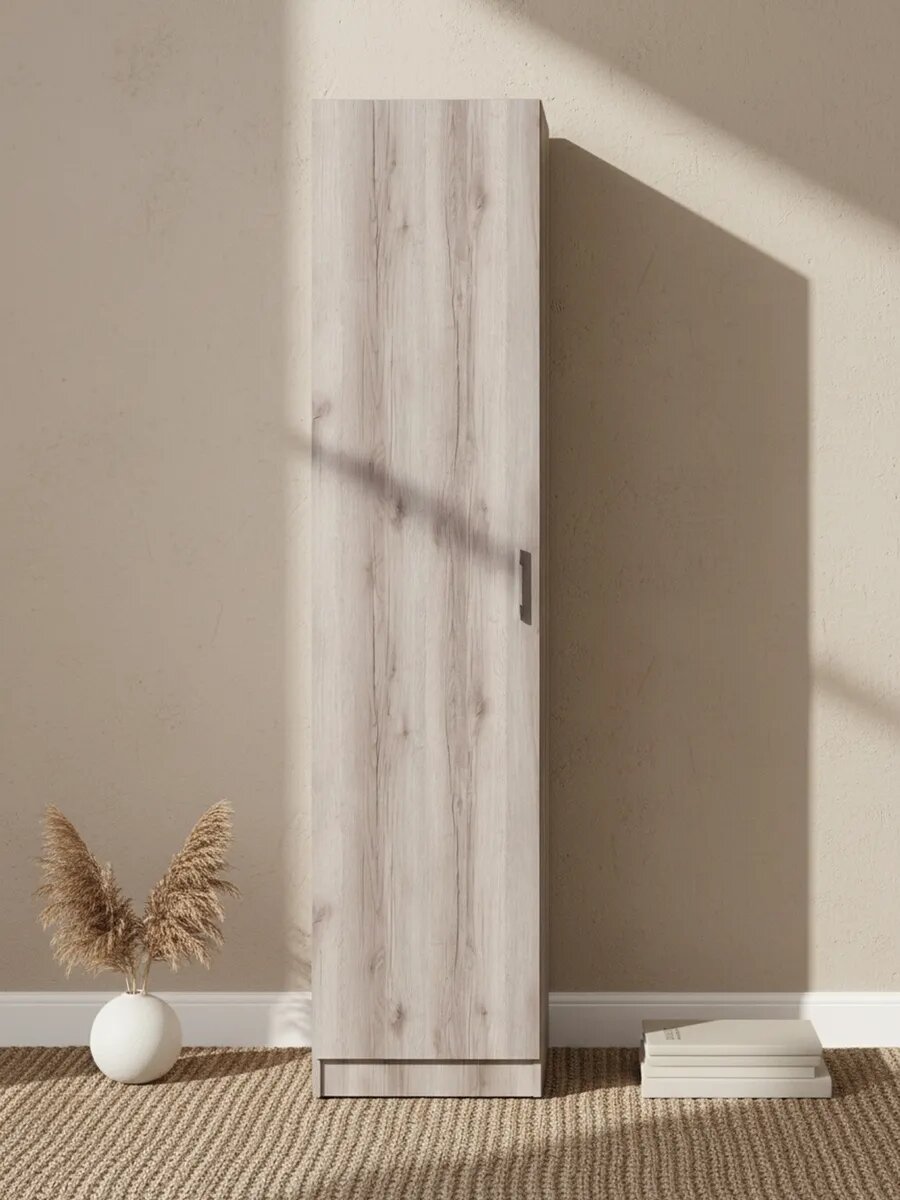 С полками шкаф пенал FRESTER деревянный распашной в прихожую, от производителя