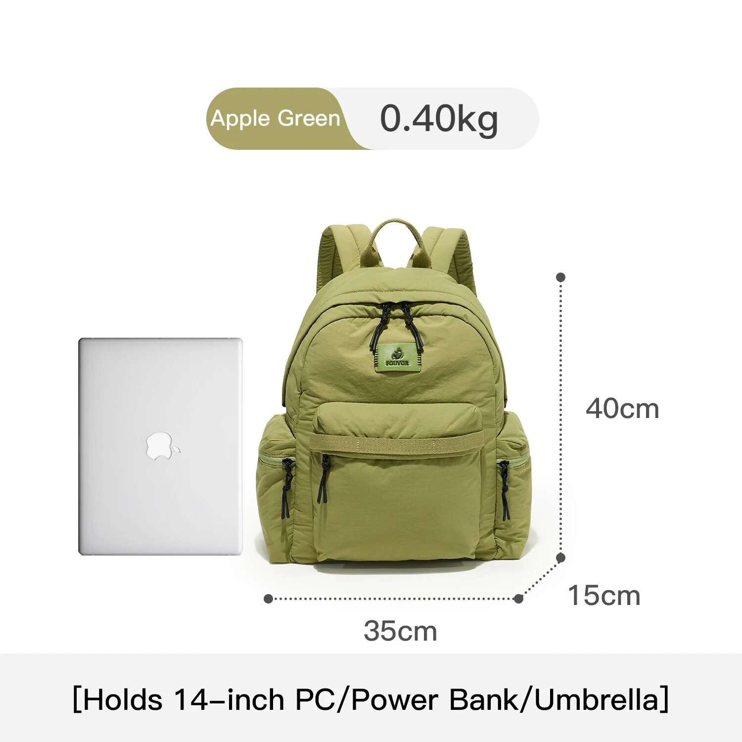 FOUVOR женский рюкзак, на молнии, с клапаном, большой вместимости, легкий водонепроницаемый дорожный школьный рюкзак 3072-05