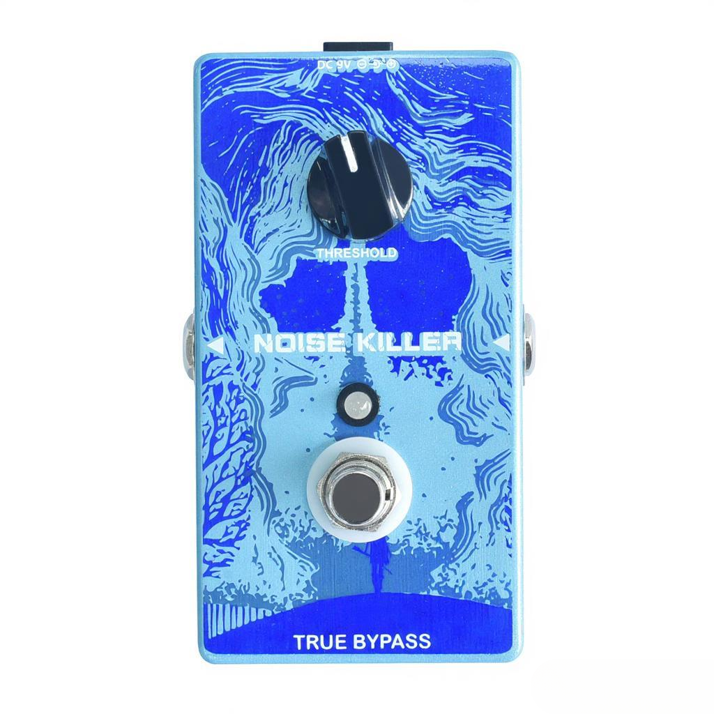 RE-03 Noise Killer Blue Эффектный Педаль Noise Gate с Регулятором Порога True Bypass для Электрогитары Баса DC 9V Размер 11*5.9*4.8cm Вес 320g