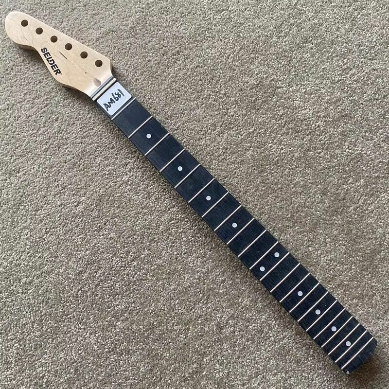 AM681 шелдерская стержень электрогитары NN345 с 22 ладами, клен/розовое дерево, для леворуких, зеленый гриф. DIY комплект для энтузиастов гитар"