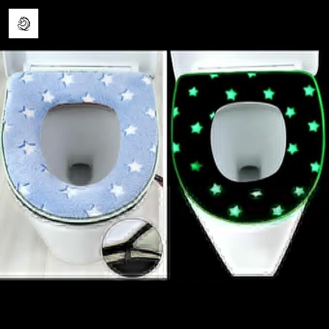 Светящееся сиденье для унитаза, принт в виде звезд, бархат, аксессуары для сиденья унитаза