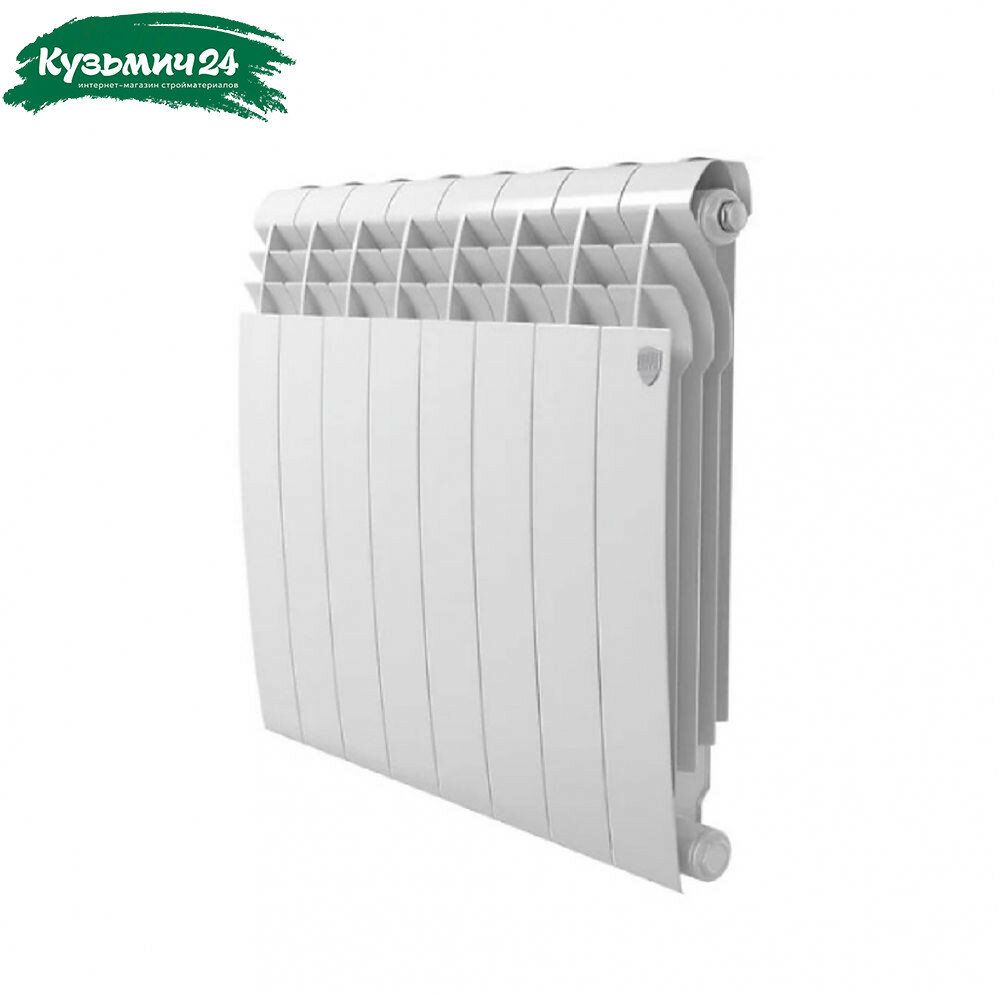 Радиатор секционный Royal Thermo Biliner 500 new, HC-1176306, Bianco Traffico, биметалл, 8 секций
