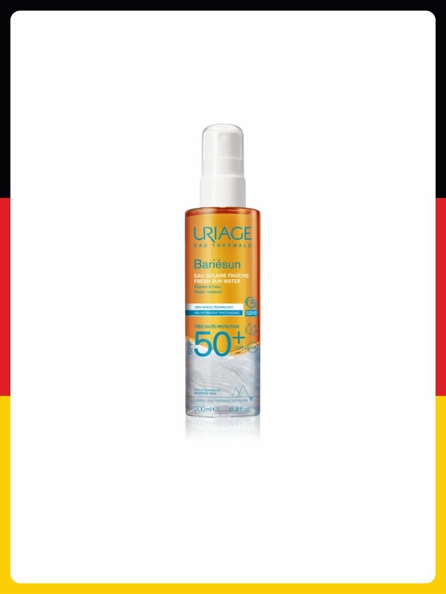 Средство солнцезащитное Uriage Bariesun Fresh Sun Water SPF 50, 200 мл