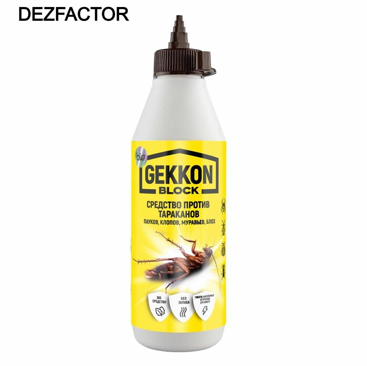 Средство от тараканов, пауков, клопов, муравьев, блох Gekkon block (Геккон)