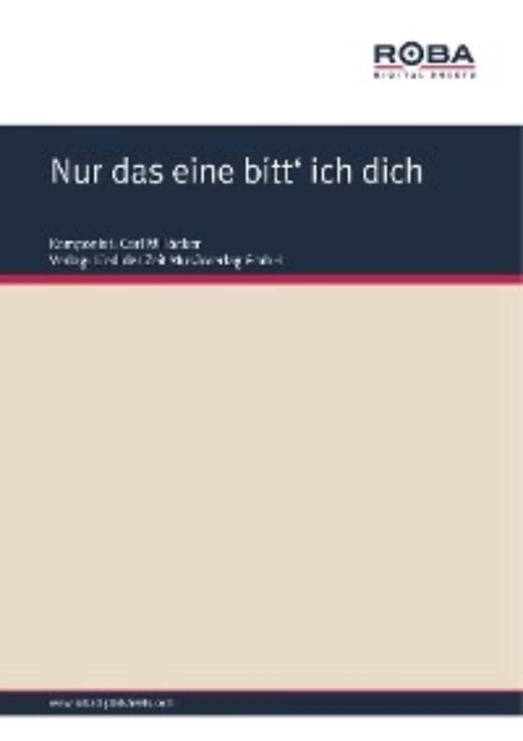 Nur das eine bitt' ich dich [Цифровая книга]