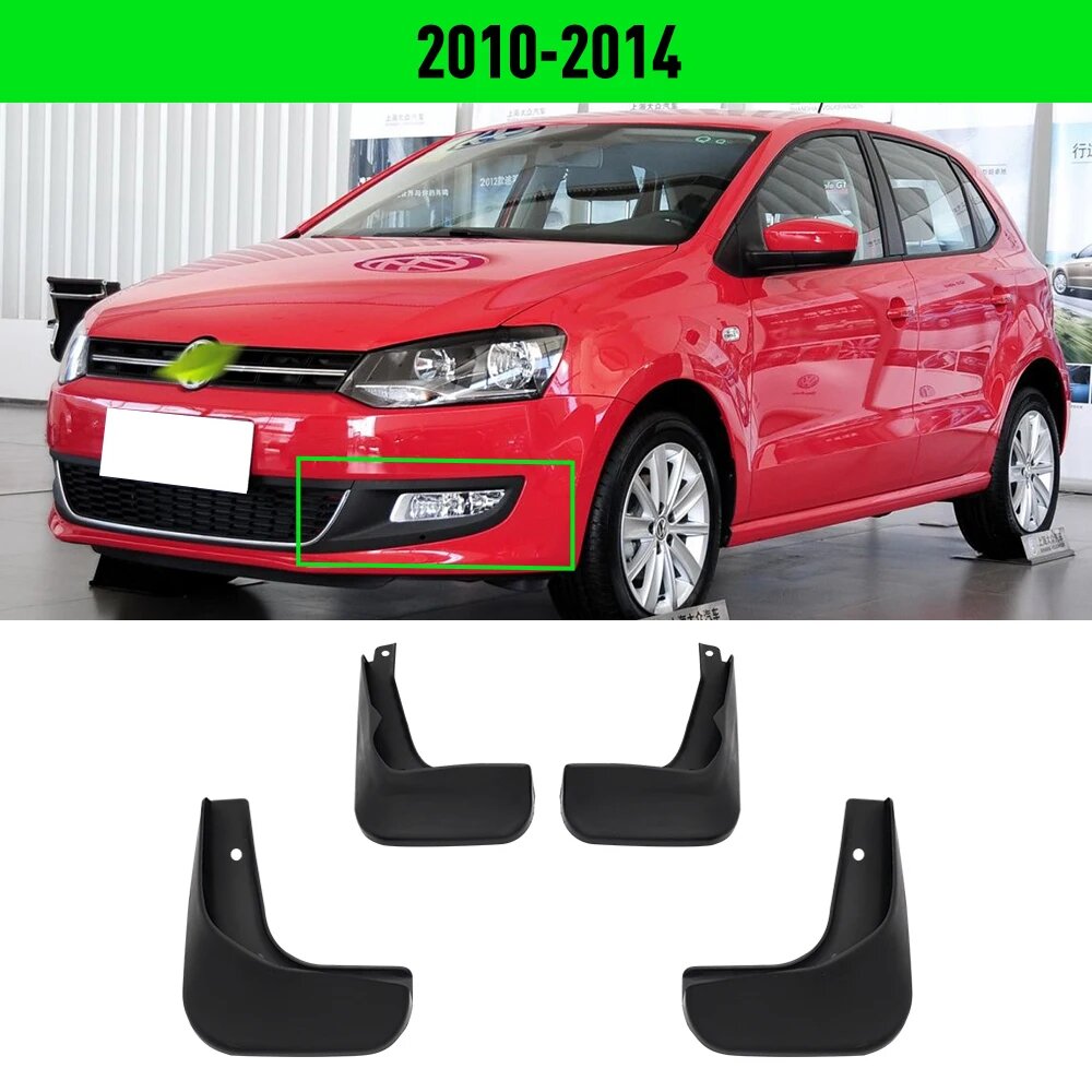 Брызговики для Volkswagen VW Polo MK5, 6R, 6C, 2010, 2011, 2012, 2013, 2014, 2015-2017, 2010-2014