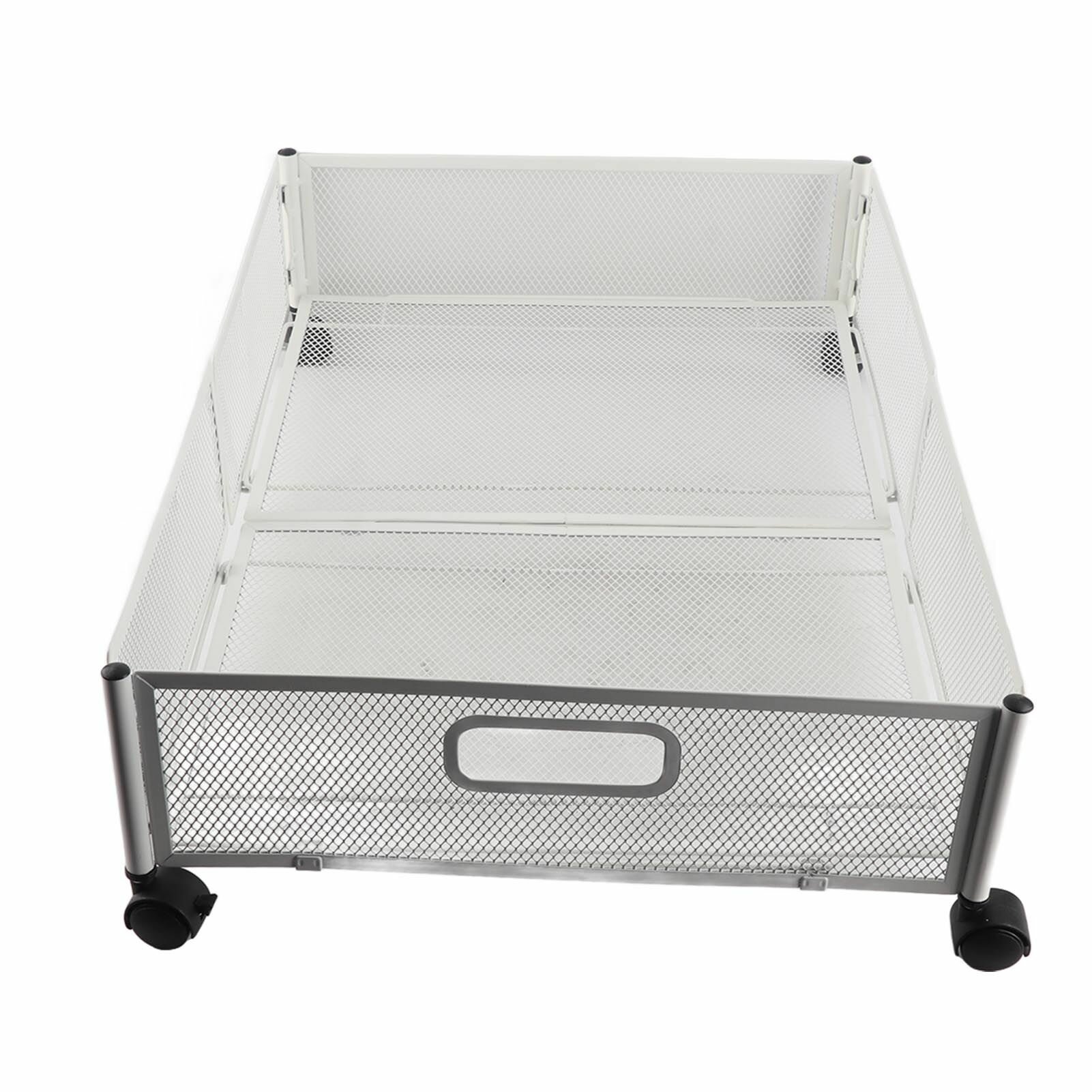 2 упаковки контейнера для хранения под кроватью на колесиках (складной)