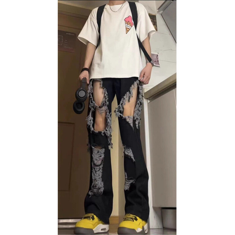 MON Мужские Джинсы Весна Слим Эластичные Универсальные Трендовые Деним, Размер_L