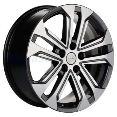 Литой колесный диск Khomen Wheels KHW1803 (Kodiaq/Tiguan) 7x18/5x112 ET43 D57,1 Gray-FP