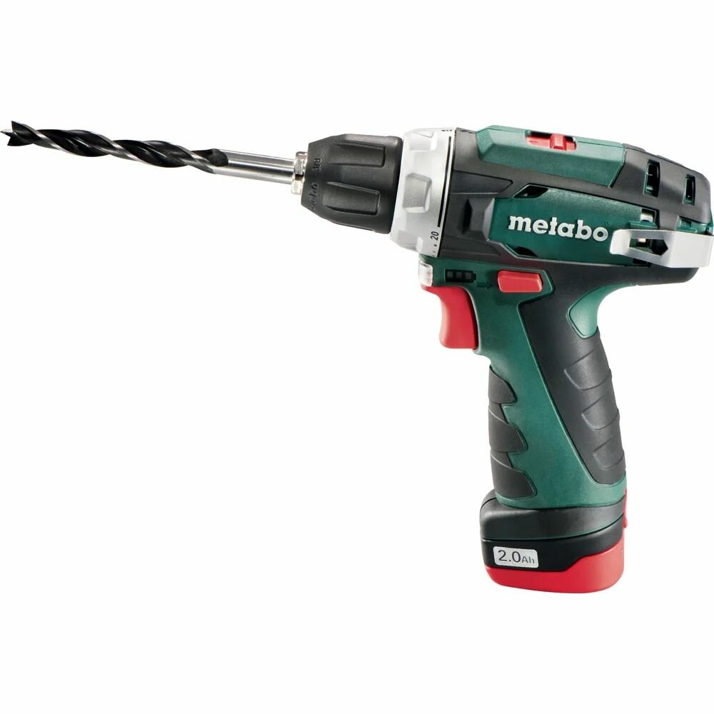 Аккумуляторная дрель-шуруповерт Metabo PowerMaxx BS Basic комплектация "Plus" 618140310
