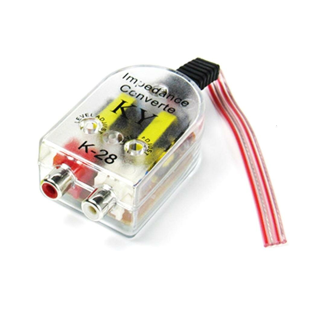 Адаптер высокого сигнала к низкому для автомобильного сабвуфера, 2 канала, 1