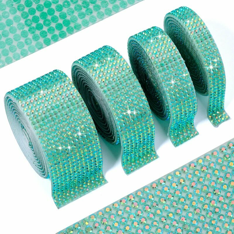 Ленточка со стразами DUCrystal, 17 мм, Emerald AB