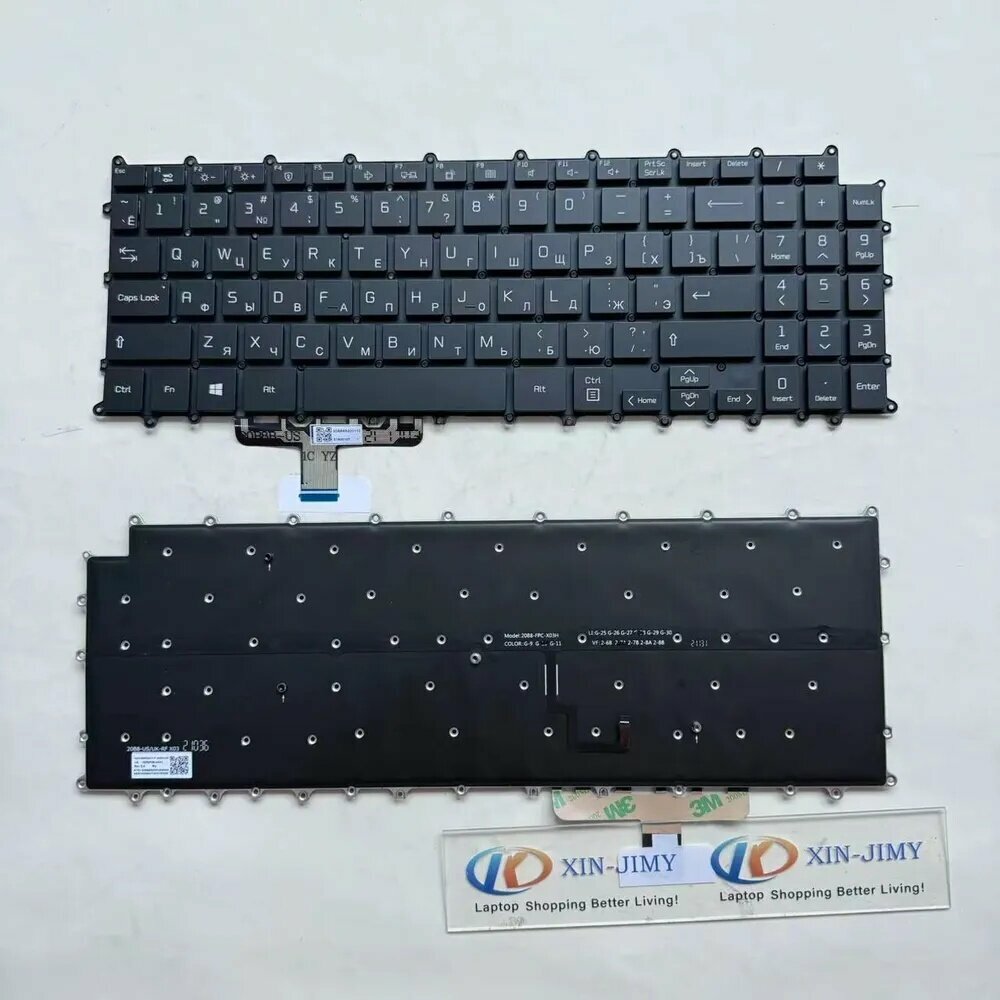 Новая клавиатура для LG Gram 16Z90P 16ZD90P 16Z90PD 16Z90PC Черная клавиатура с подсветкой