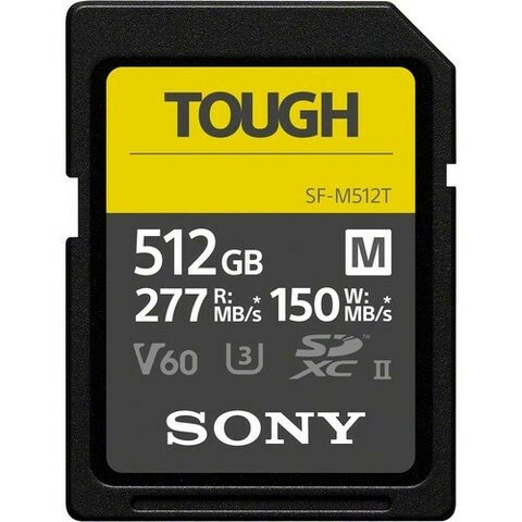 Карта памяти Sony Tough SDXC 512GB UHS-II U3 V60 R277/W150MB/s (SF-M512T/T1)