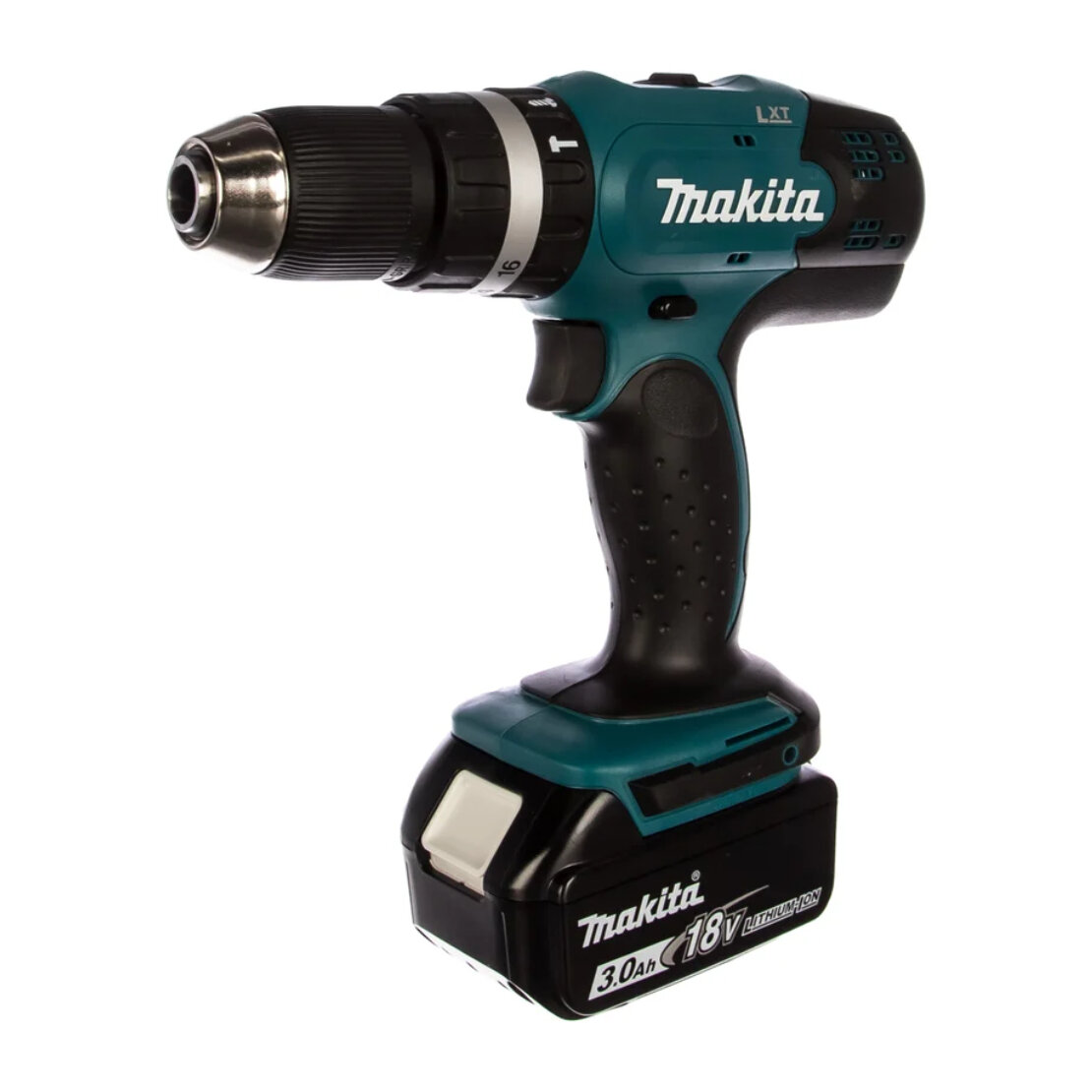 Дрель-шуруповерт аккумуляторная Makita DHP453RFE, Li-Ion, 3 Ач, 42 Нм, 19 500 уд/мин, 1300 об/мин, реверс, синий