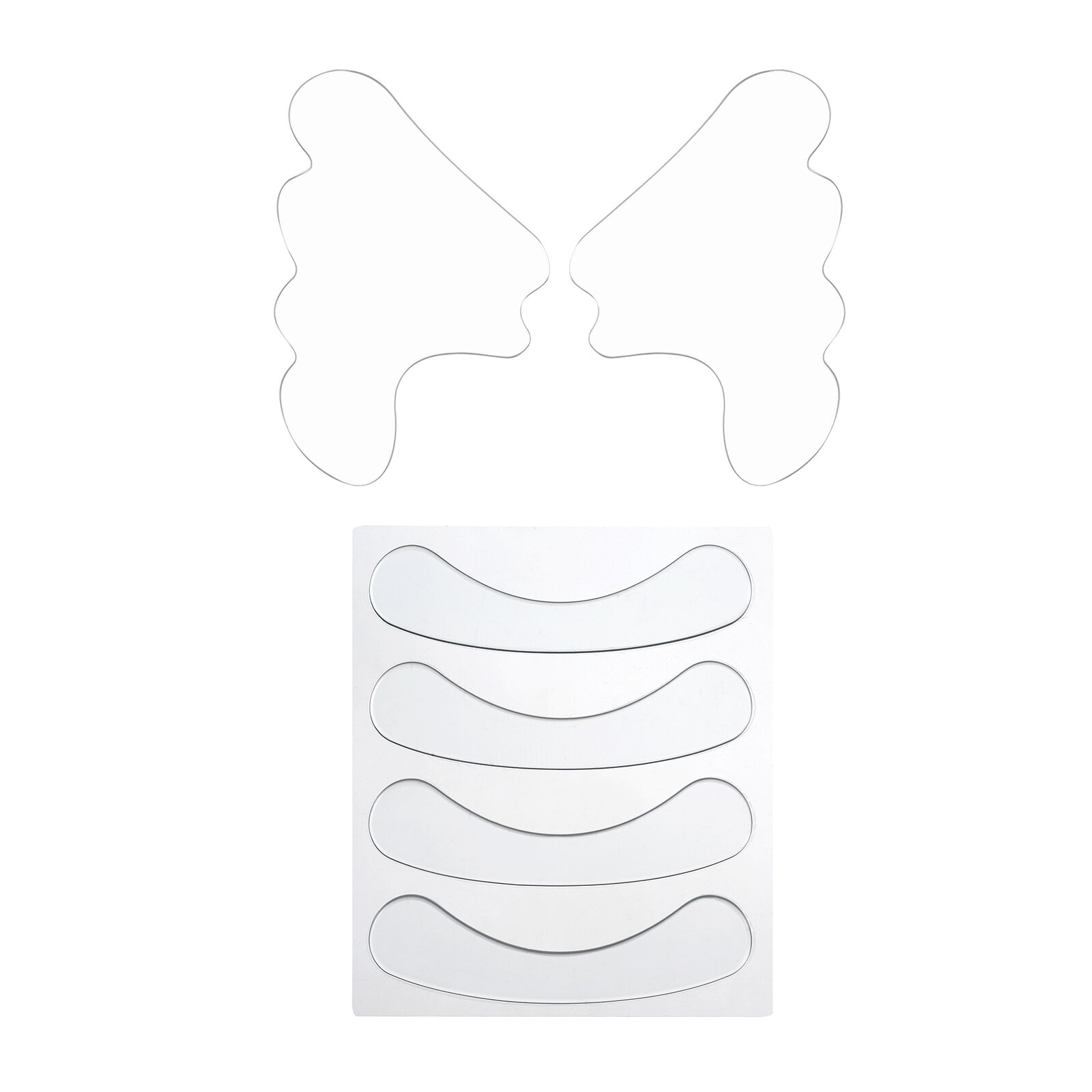 6 штук/набор Пластыри для удаления морщин из силикона многоразовые для лица складок носогубных и вокруг губ невидимые, прозрачные