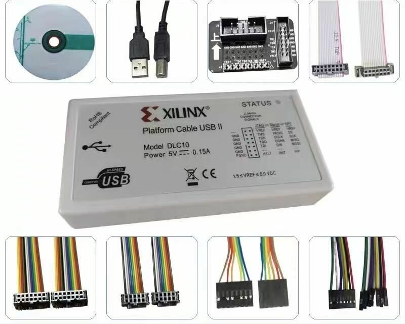 Xilinx-совместимый платформенный кабель USB Download Jtag Программатор для xilinx FPGA CPLD Новая обновленная версия DLC10
