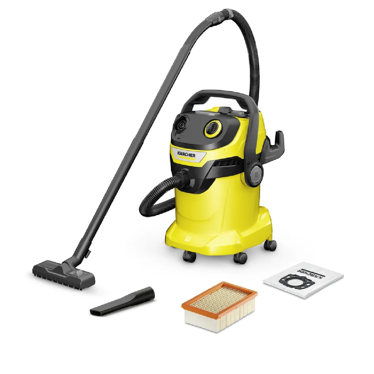 Пылесос строительный Karcher WD 5 V-25/5/22 1100Вт, черный/желтый