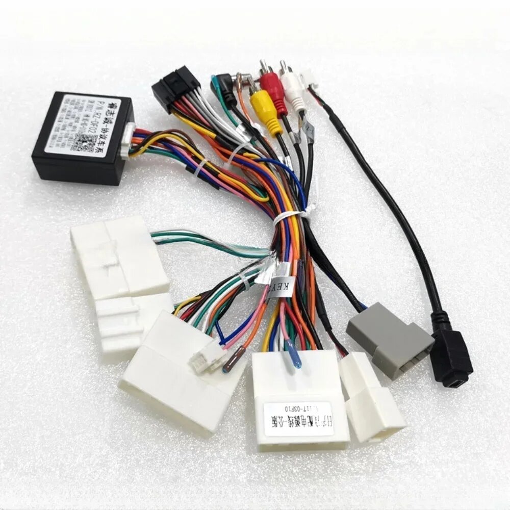 Блок Canbus RZ-DF52 с проводкой, 16-контактный разъем, для автомагнитолы Android, Canbus With Cable