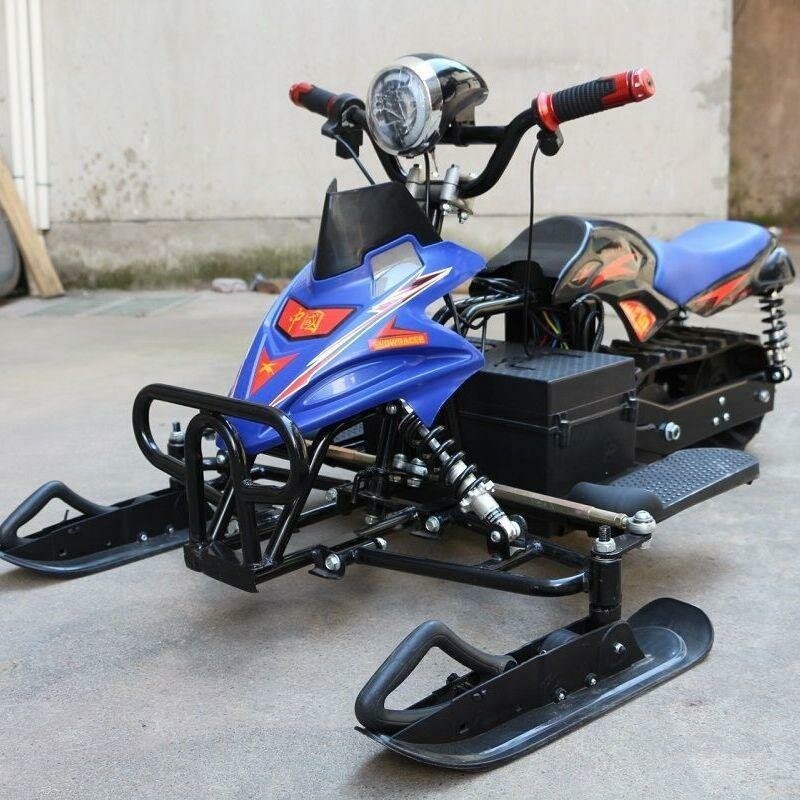 2026 Электрический снегоход для взрослых, электрический сани-кроссовер, снегоходное транспортное средство, ледяной велосипед