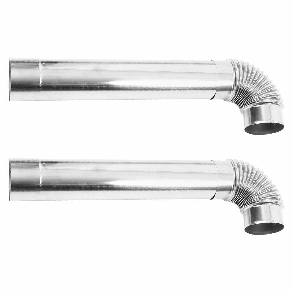 Набор Труб Для Дровяной Печи, Нержавеющая Сталь, 1 Комплект, С Отводом, Для Вентиляции Дыма, Идеально Для Кемпинга И Дома