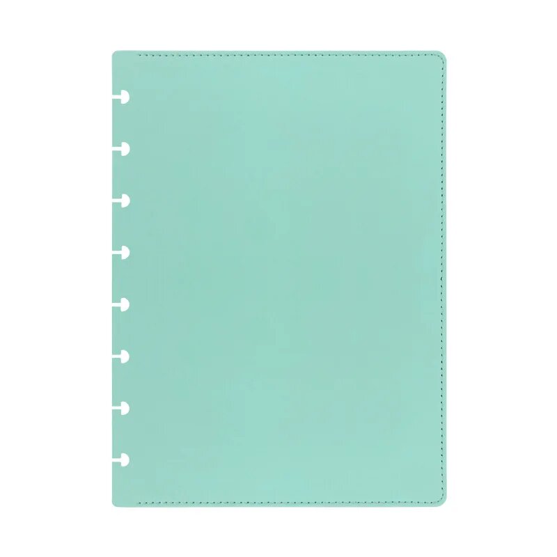 Чехол для блокнота LZN A5, искусственная кожа, 2 шт, грибовидное отверстие А5, Napa-Green