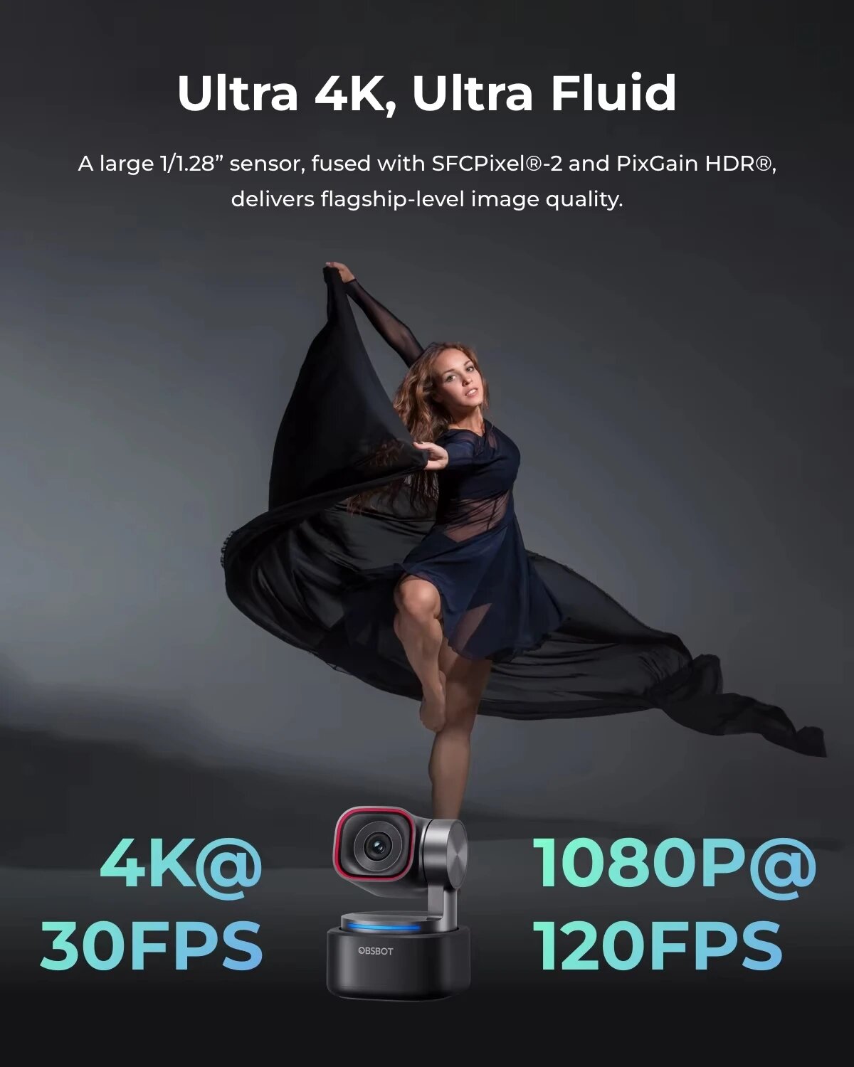 OBSBOT Tiny 3 Standard, веб-камера — фото 1