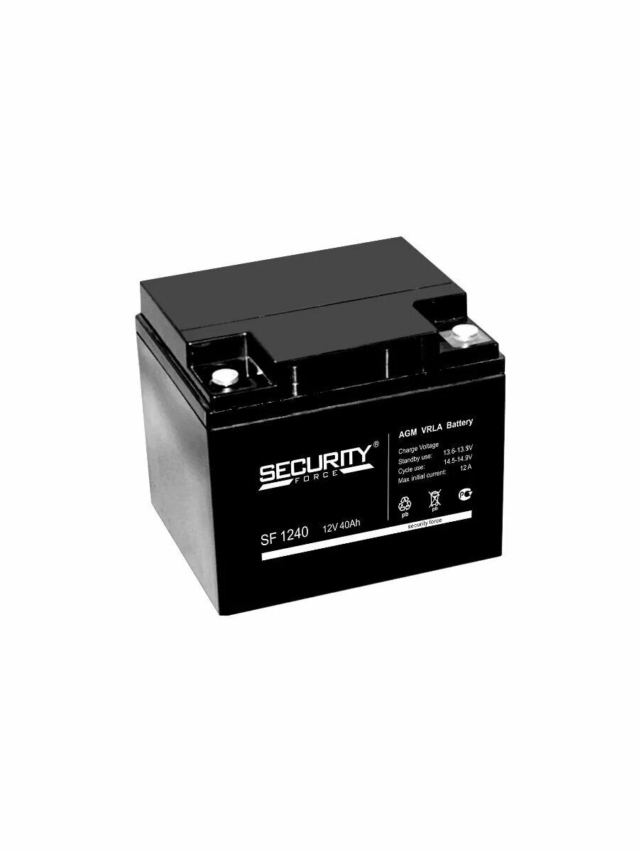 Аккумулятор Security Force 1240 12V 40Ач унив. пол.