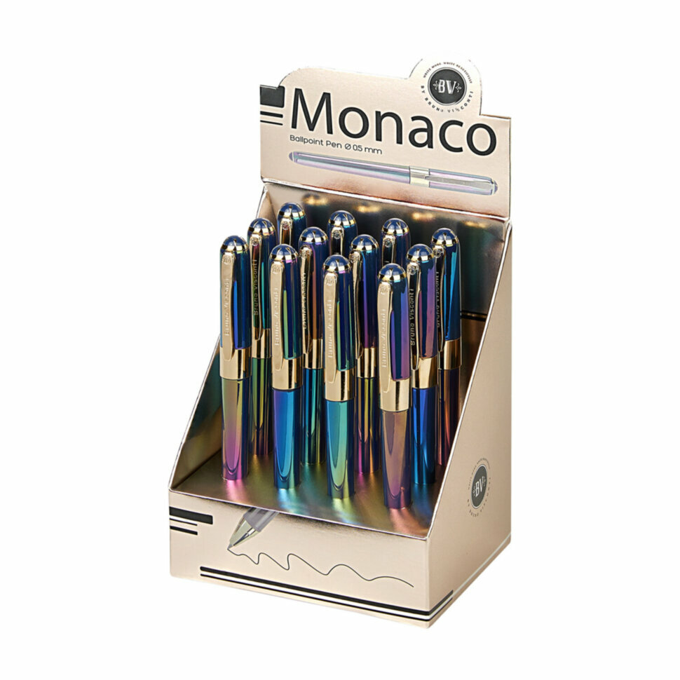 Ручка шариковая BRUNO VISCONTI "MONACO PEARL", синяя, темно-синий корпус, линия 0,4 мм, 20-0125/84, 12 штук, 144565